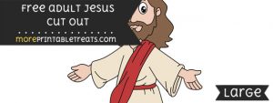 Adult Jesus Cut Out – Large