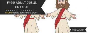 Adult Jesus Cut Out – Medium