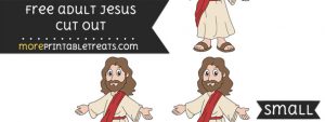 Adult Jesus Cut Out – Small