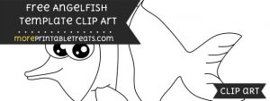 Angelfish Template – Clipart