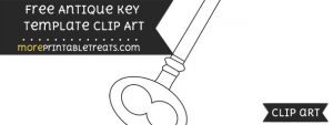 Antique Key Template – Clipart