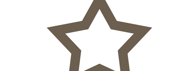 Free Printable Ash Brown Star Frame