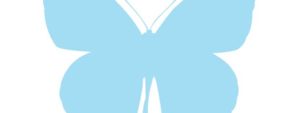 Baby Blue Butterfly Cut Out
