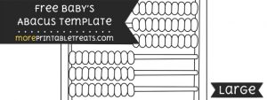 Babys Abacus Template – Large