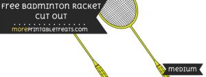 Badminton Racket Cut Out – Medium