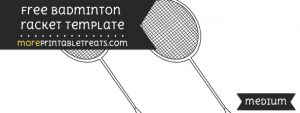Badminton Racket Template – Medium