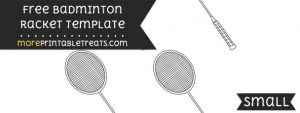 Badminton Racket Template – Small