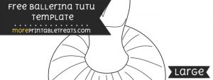 Ballerina Tutu Template – Large