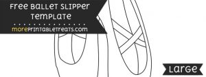 Ballet Slipper Template – Large