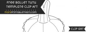 Ballet Tutu Template – Clipart