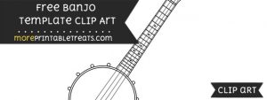 Banjo Template – Clipart