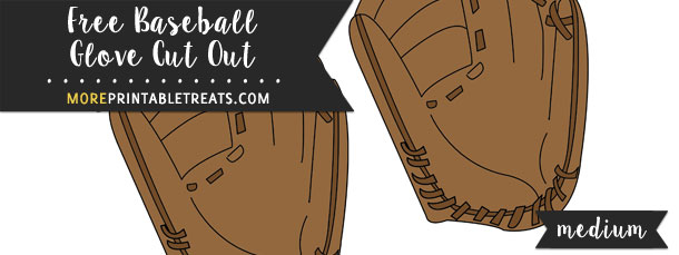 Baseball Glove Cut Out Medium