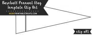 Baseball Pennant Flag Template – Clipart