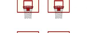 Basketball Backboard And Hoop Cut Out – Small