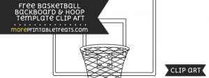 Basketball Backboard And Hoop Template – Clipart