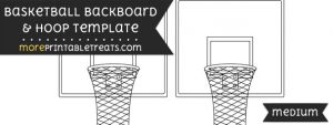 Basketball Backboard And Hoop Template – Medium
