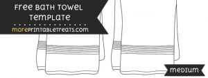 Bath Towel Template – Medium