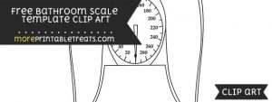 Bathroom Scale Template – Clipart