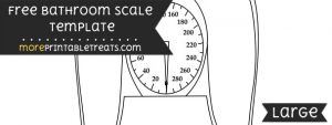 Bathroom Scale Template – Large