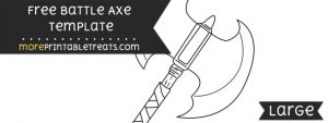 Battle Axe Template – Large