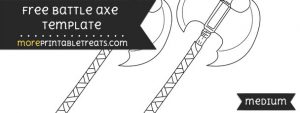 Battle Axe Template – Medium