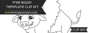 Bison Template – Clipart