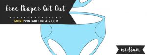 Blue Diaper Cut Out – Medium