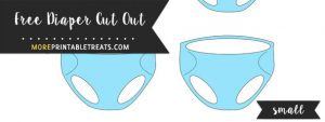 Blue Diaper Cut Out – Small