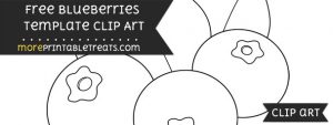 Blueberries Template – Clipart