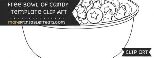 Bowl Of Candy Template – Clipart