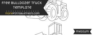 Bulldozer Truck Template – Medium
