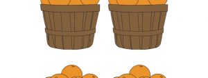Bushel Of Oranges Cut Out – Small