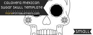 Calavera Mexican Sugar Skull Template – Large