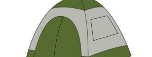 Camping Tent Cut Out – Large