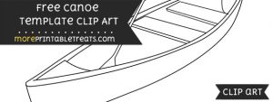 Canoe Template – Clipart