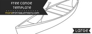 Canoe Template – Large