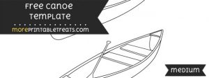 Canoe Template – Medium