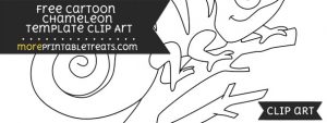 Cartoon Chameleon Template – Clipart