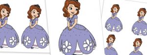 Cartoon Sofia Posing Cut Outs