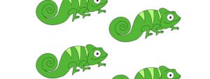 Chameleon Cut Out – Small
