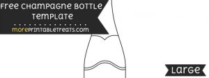 Champagne Bottle Template – Large