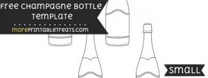 Champagne Bottle Template – Small