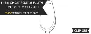 Champagne Flute Template – Clipart