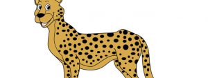 Cheetah Cut Out – Large
