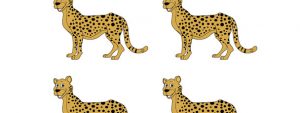Cheetah Cut Out – Small