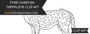 Cheetah Template – Clipart