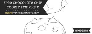 Chocolate Chip Cookie Template – Medium