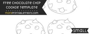 Chocolate Chip Cookie Template – Small