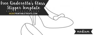 Cinderella’s Glass Slipper Template – Medium