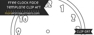 Clock Face Template – Clipart